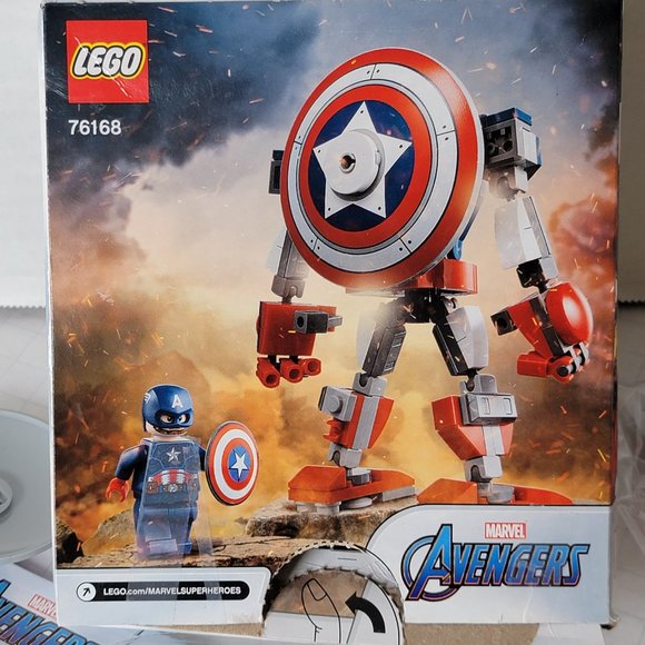 Lego | Toys | Lego 7668 Captain America Mech Armor Marvel Avengers Mini ...